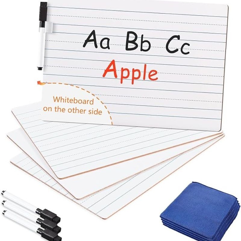 Small White Board A4 Dry Erase Board For Kid, 4 Pack Mini Whiteboard ...