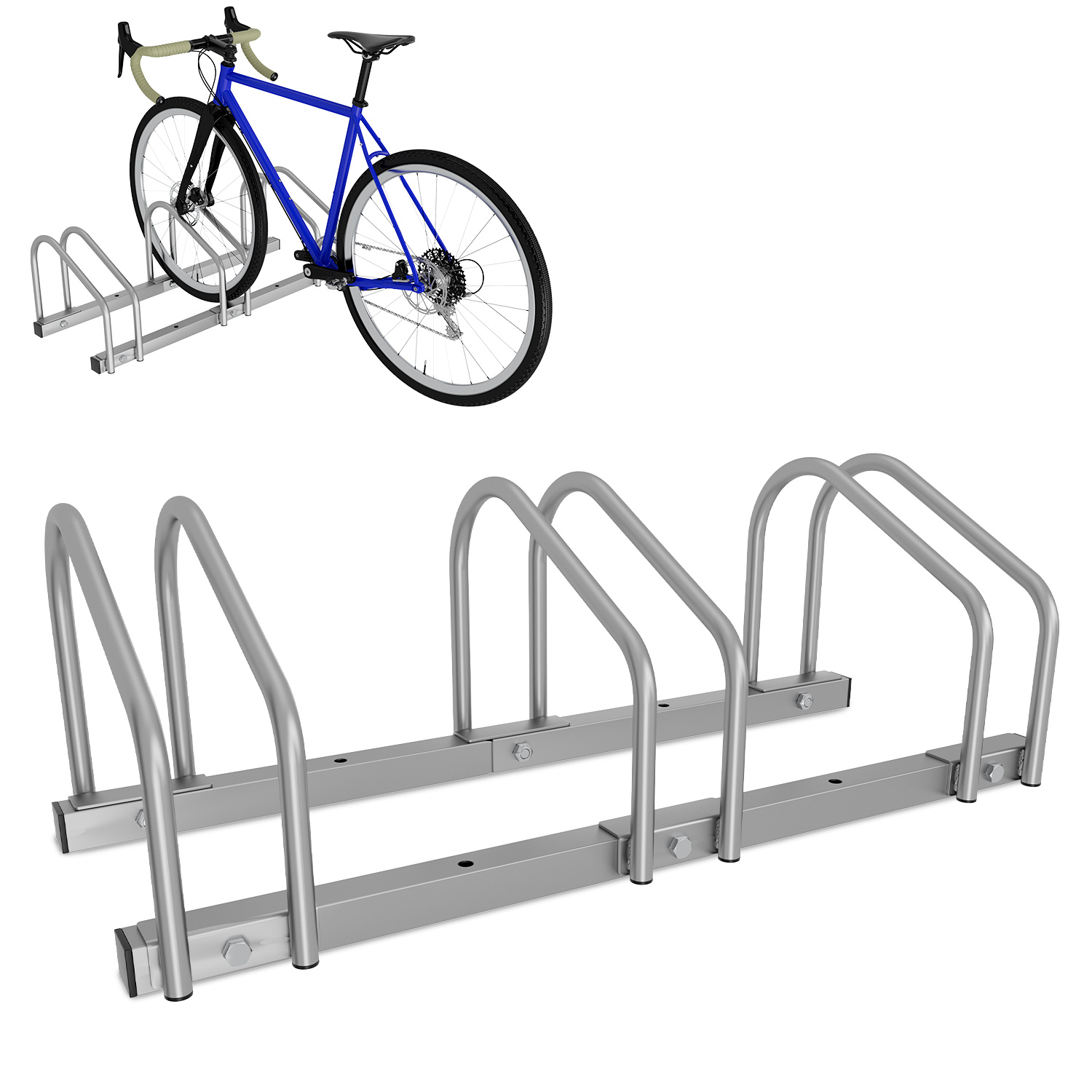 Bicycle Racks 2 6 Bikes Mtb Rear Wheel Side Stand Bicycle - Temu Germany