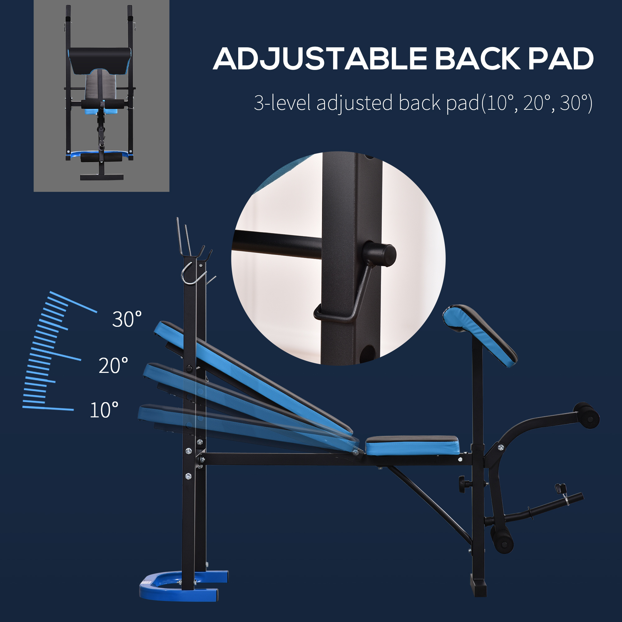 Adjustable Weight Bench Leg Barbell Rack Lifting - Temu United
