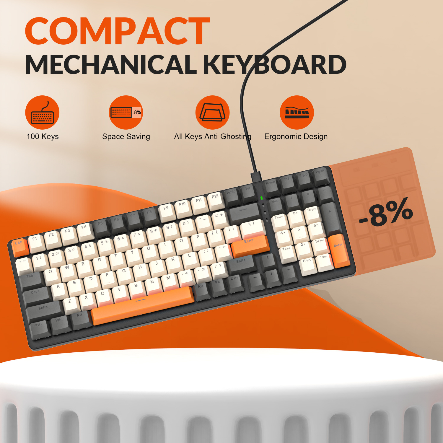 Keyboard Usb C Mechanical Keyboard Linear Switch - Temu United