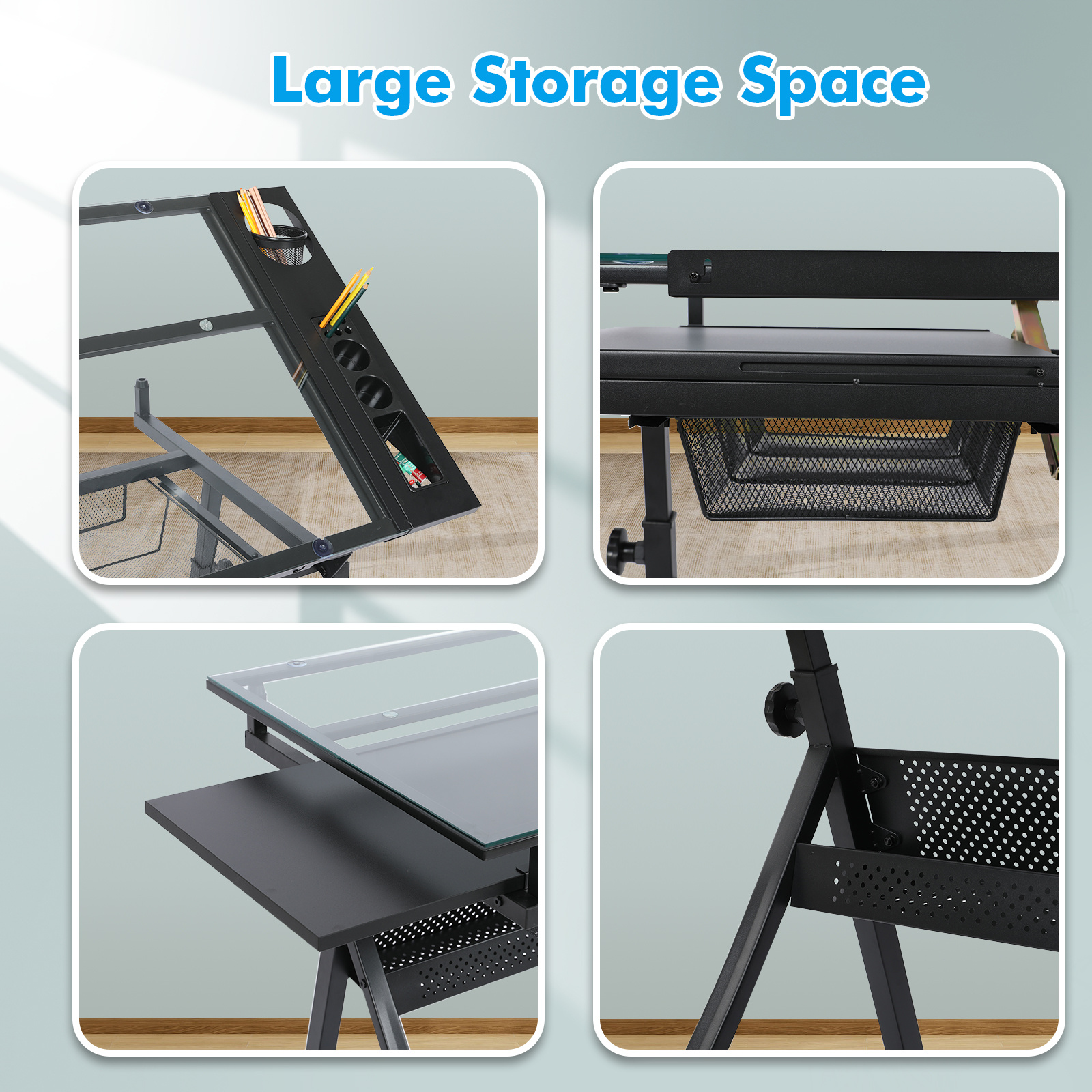 Drafting Table, Architect Table, Adjustable Table Top, Students' Desk ...