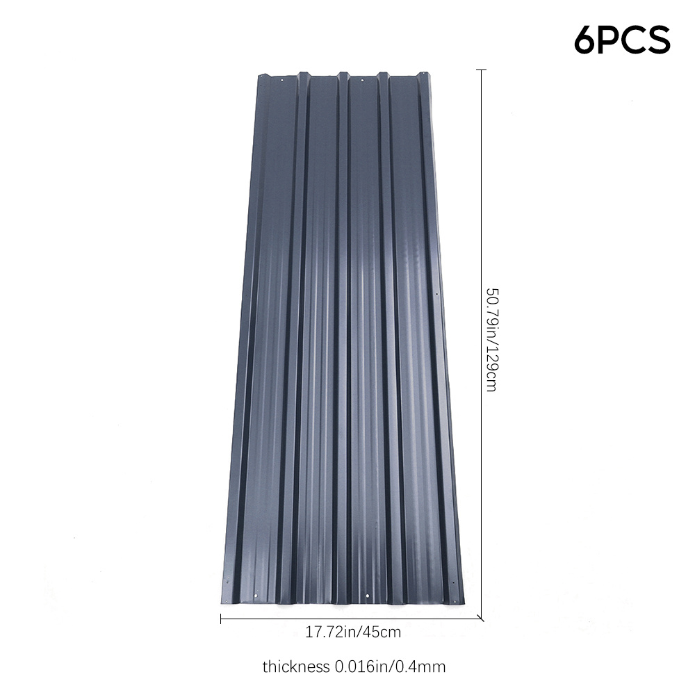 0.4mm Thick Color Steel Roofing Panel - Carbon Black X6 Pieces, Can Be ...