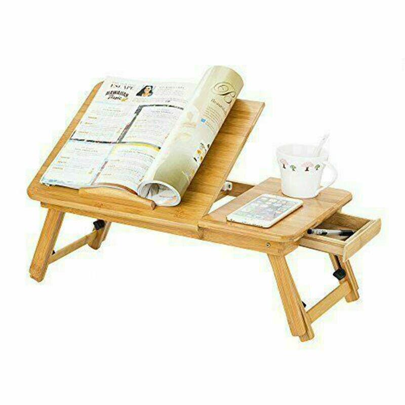 Bamboo Laptop Bed Table Laptop Tray Adjustable Laptop Table - Temu United