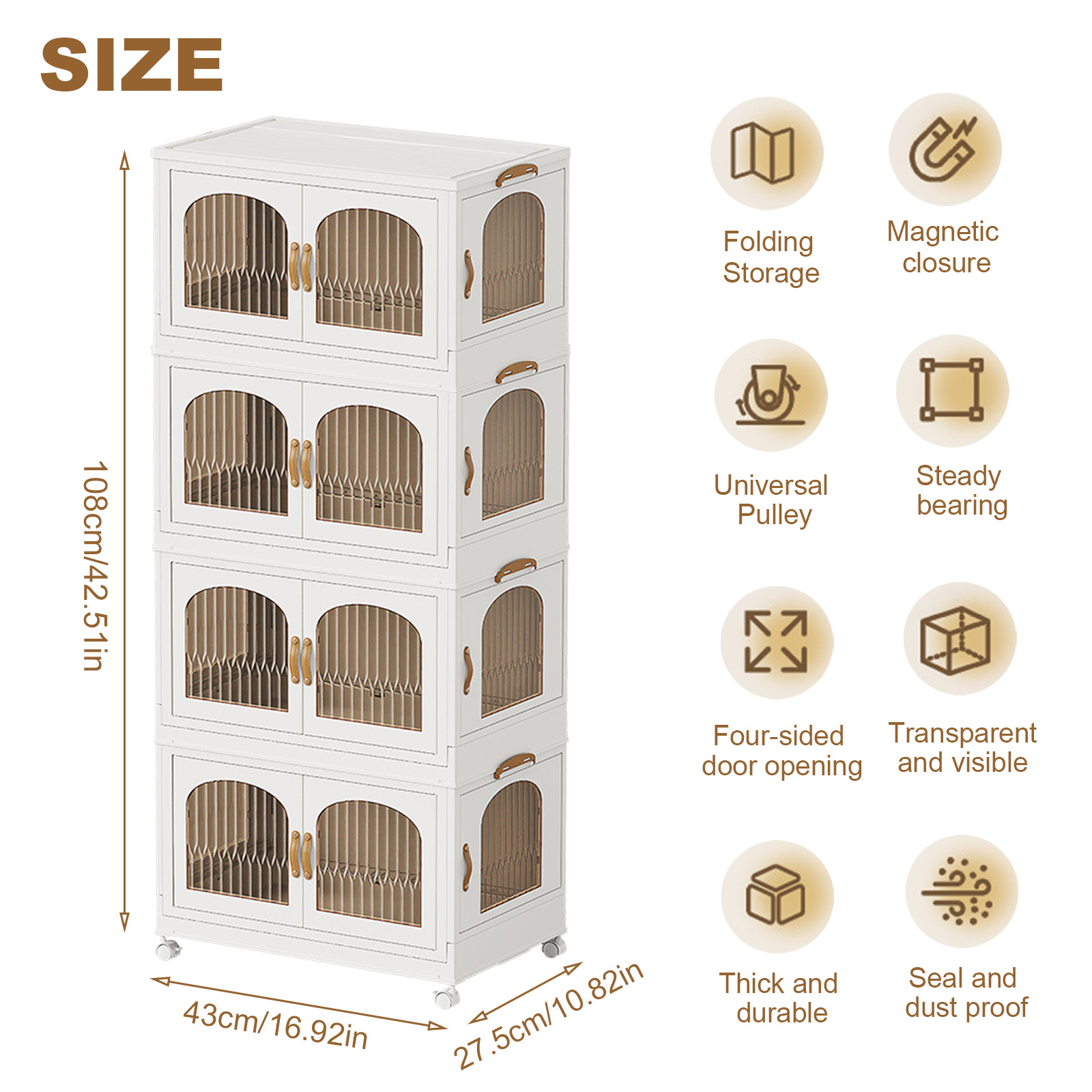 Storage Boxes Lids Occupy 1 X A4 Area Collapsible - Temu United Kingdom
