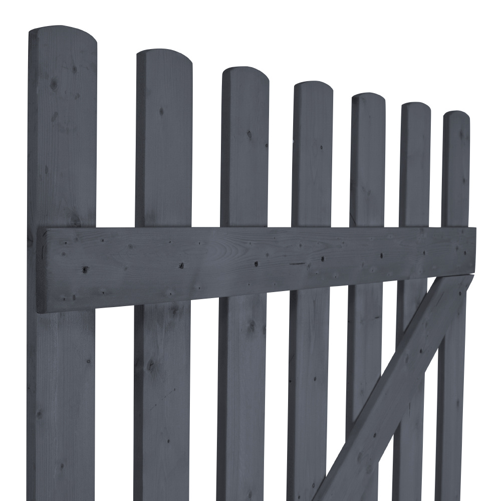 Grey Wooden Decorative Fence Gate - Temu United