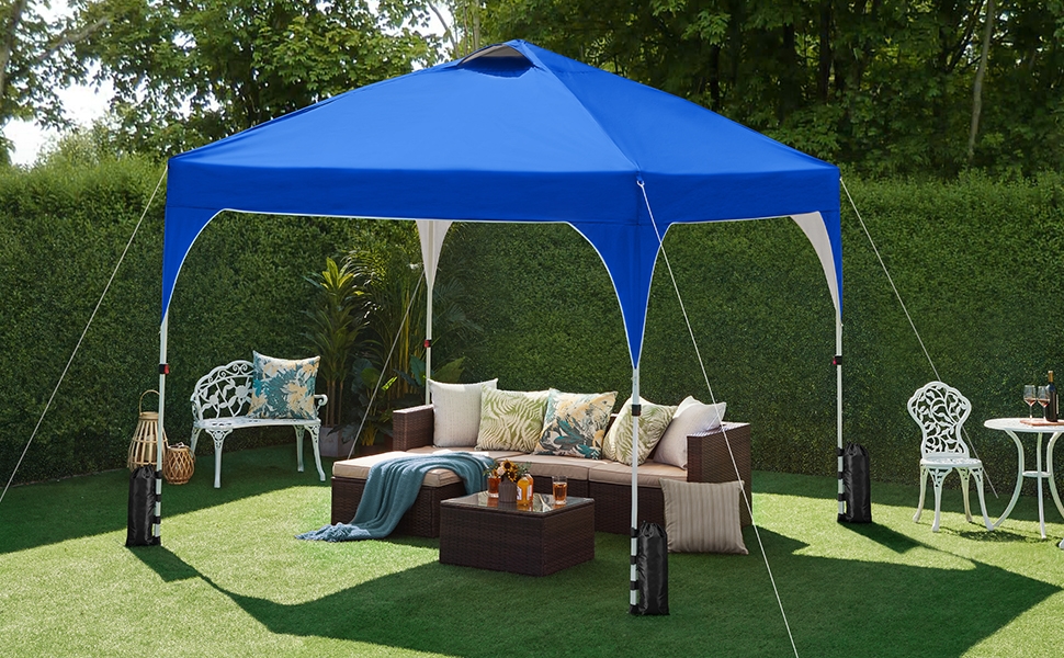 Portable Gazebo 3x3 Up Canopy Tent Heavy Duty Water-resistant ...