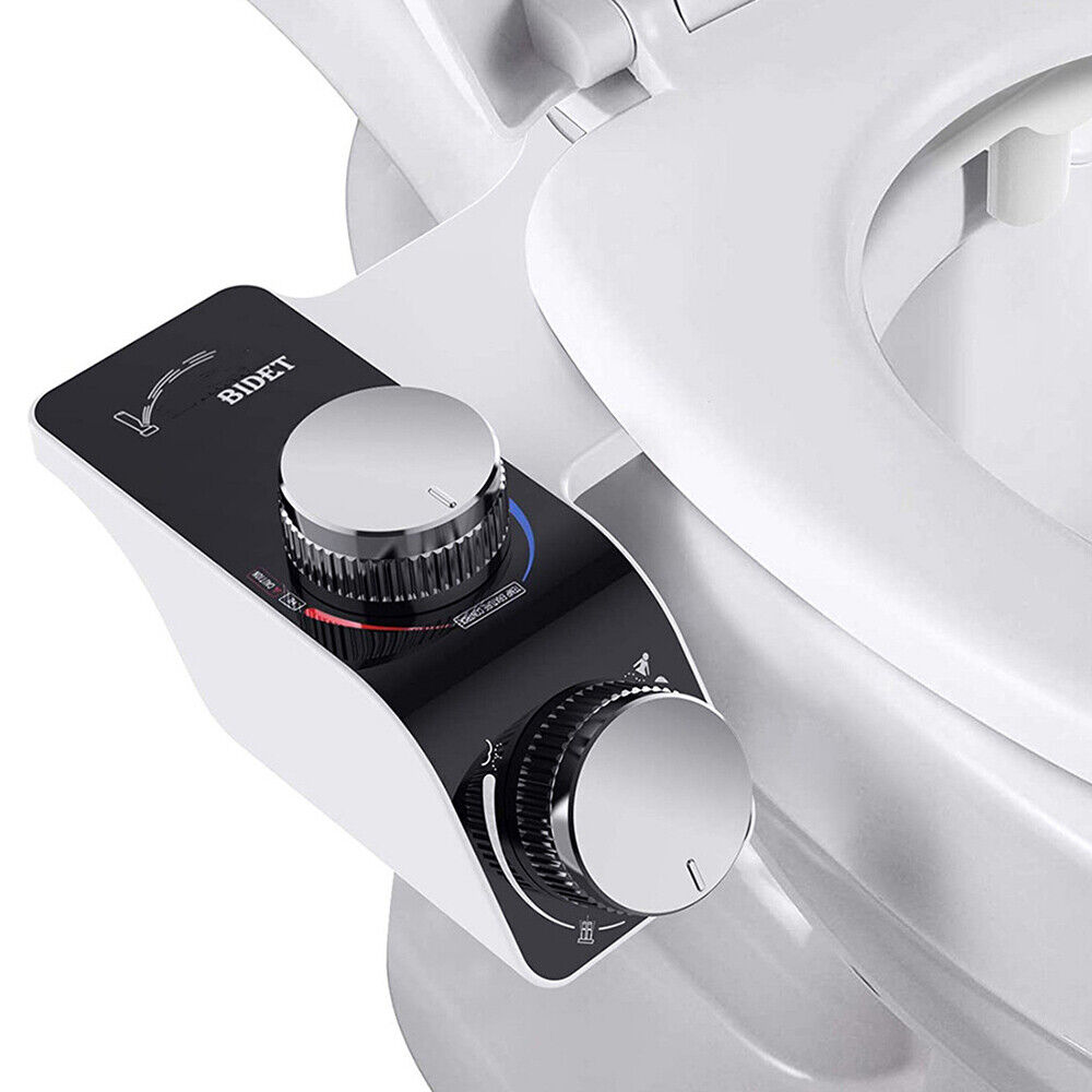Toilet Seat Attachment Hot And Cold Dual Nozzles Self Cleaning Bidet ...