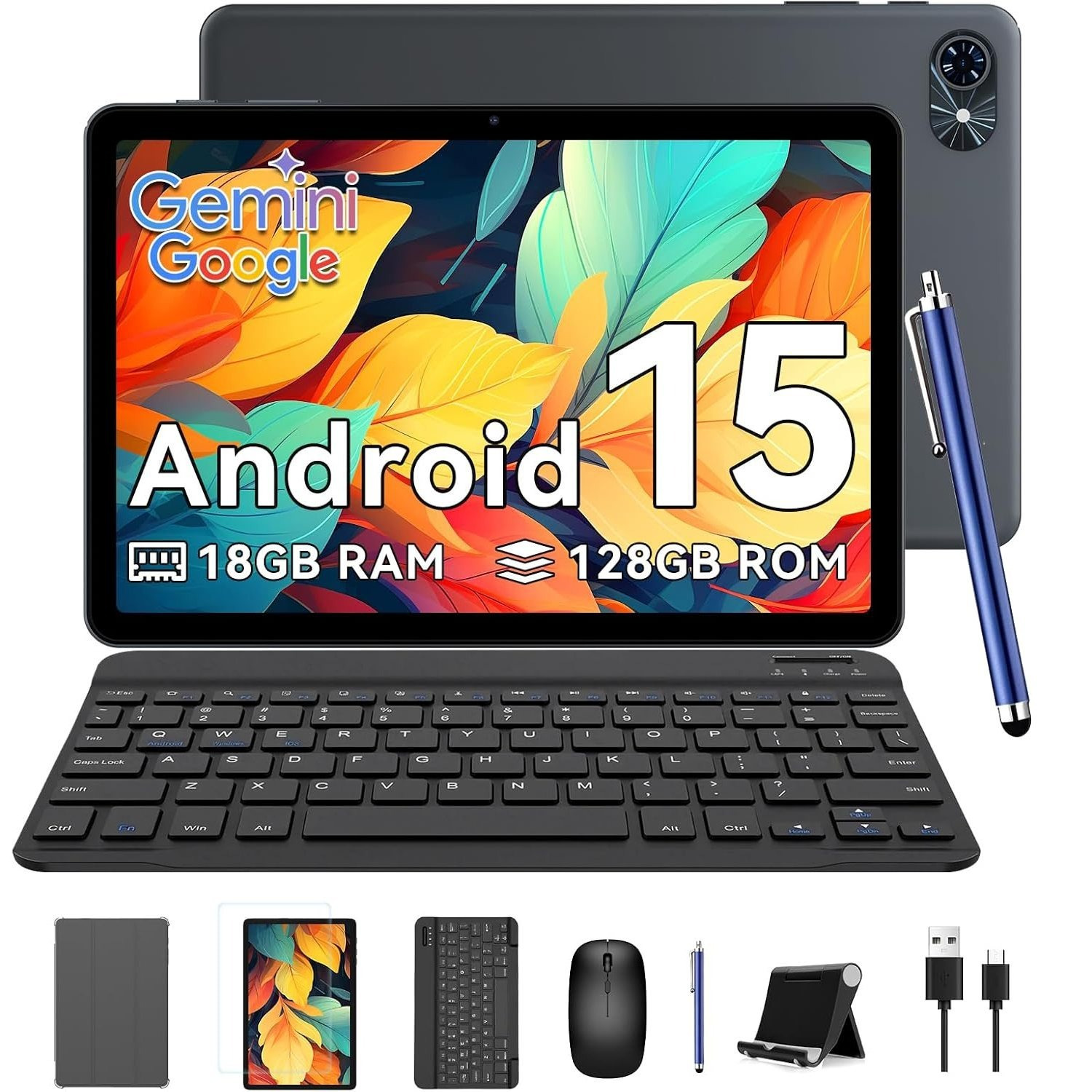 32% off TEMU Tabwee T80 15 Tablet With Keyboard - 18 (6+12) Gb +128gb ...