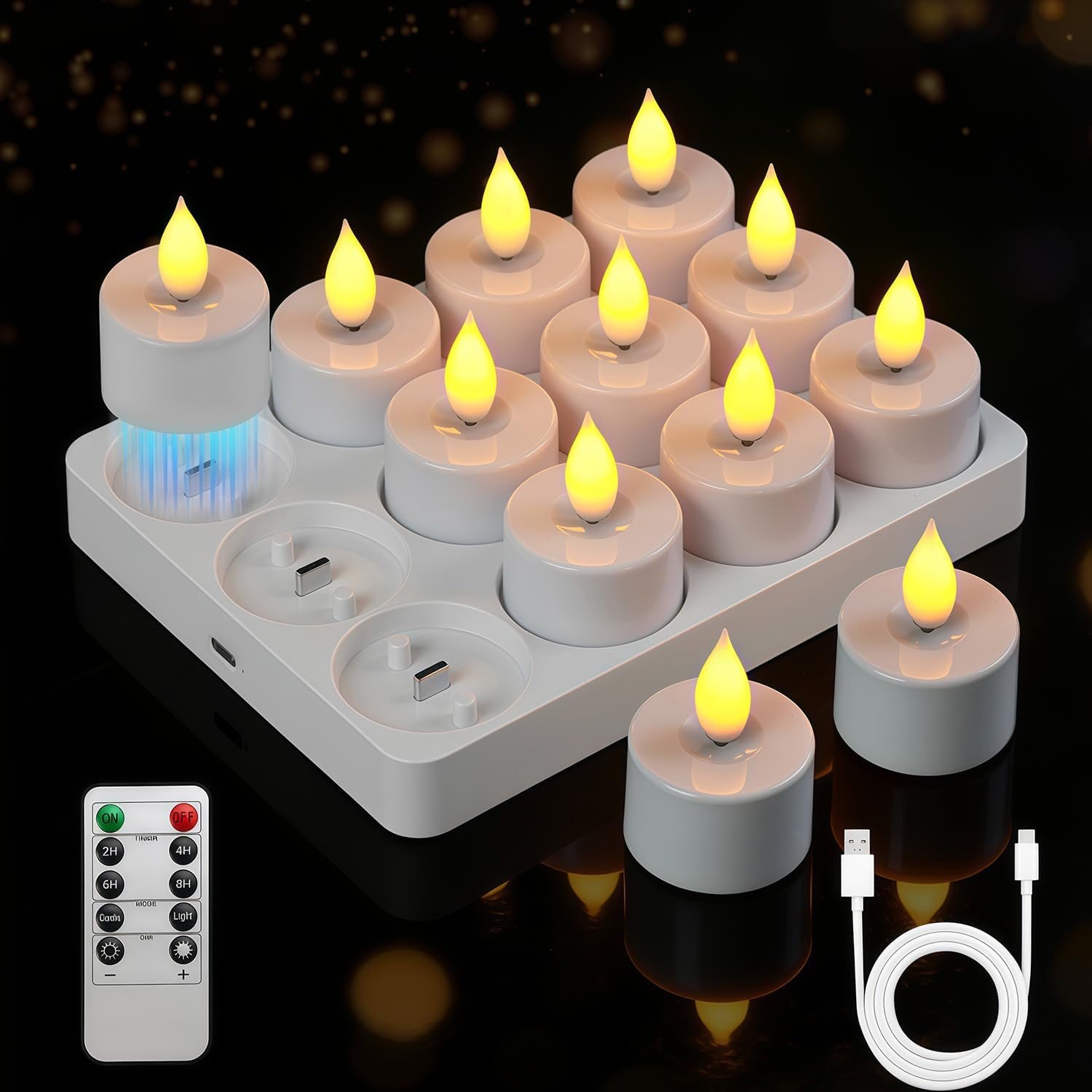 candle led rechargeable - United Kingdom